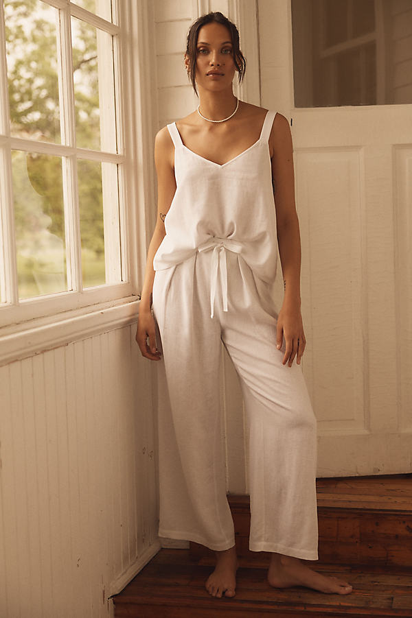 EBERJEY Eberjey Linen Blend Relaxed Pants